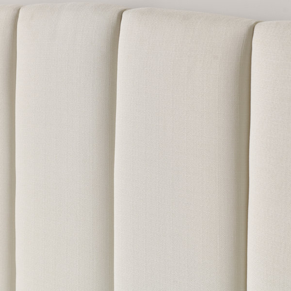 Latitude Run® Balynda 46.9” Tall Linen Wingback Hydraulic Lift Up Storage Upholstered Platform ...